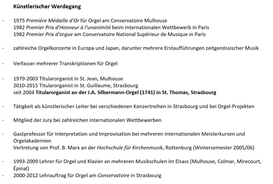 Daniel Maurer – Vita Deutsch – Daniel Maurer – Organist