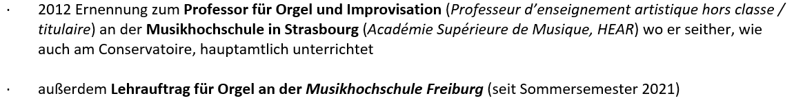 Daniel Maurer – Vita Deutsch – Daniel Maurer – Organist